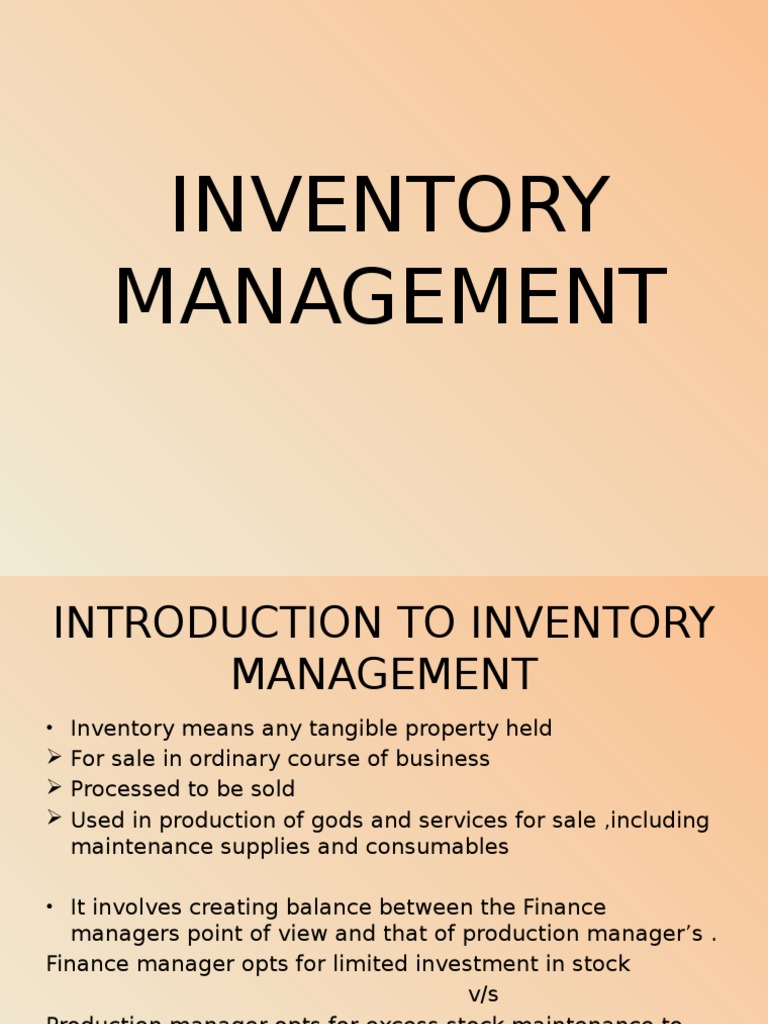 Essentials of Inventory Management | PDF