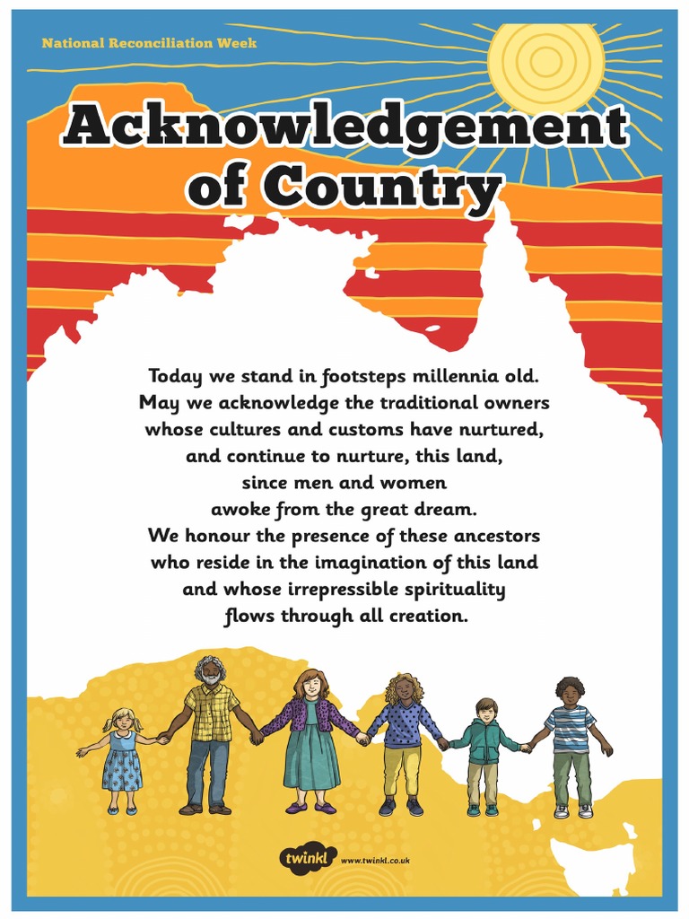 Au t2 T 085 National Reconciliation Week Acknowledgement of Country ...
