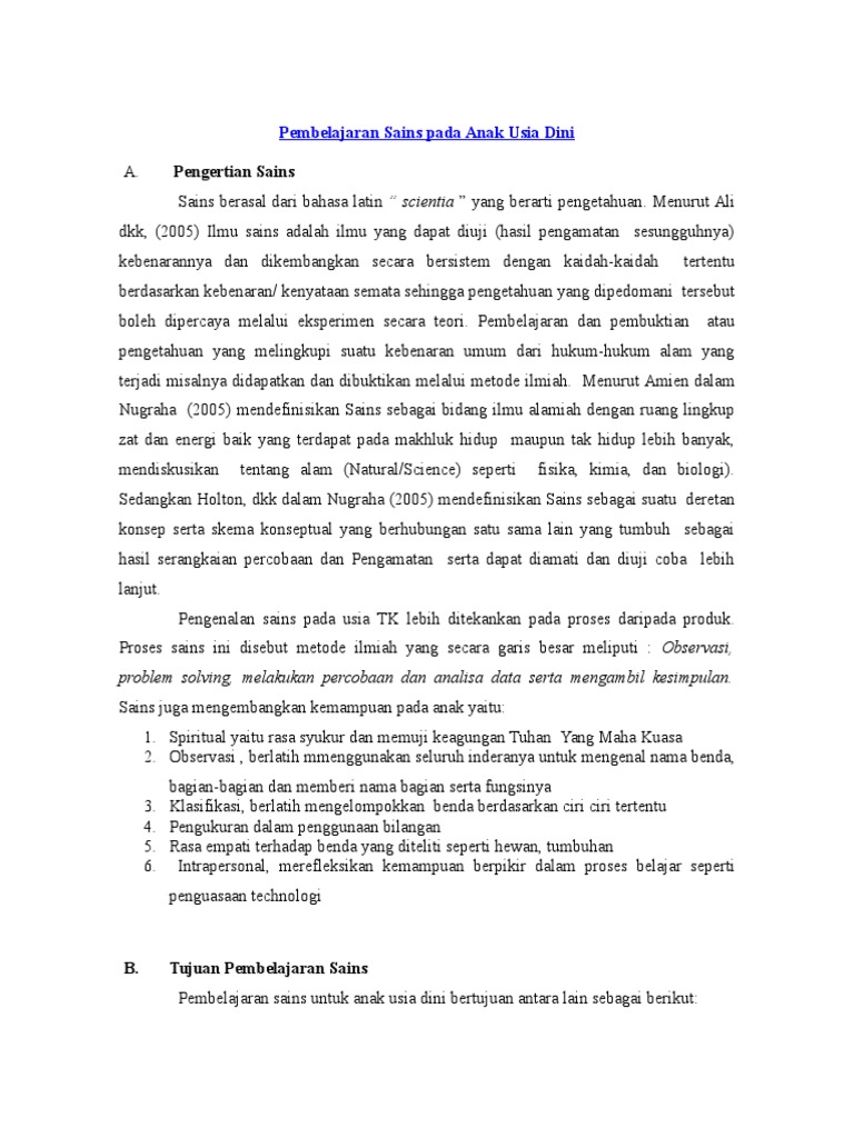 Modul Sain PAUD | PDF