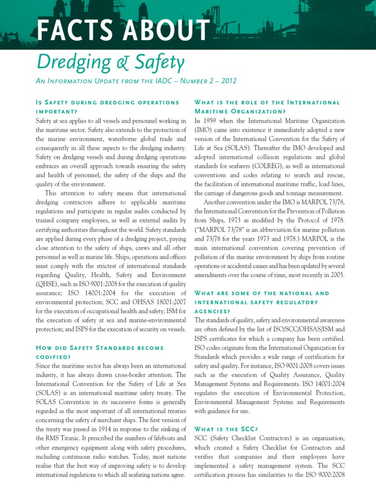 Facts About Dredging and Safety | PDF | Occupational Safety And Health ...