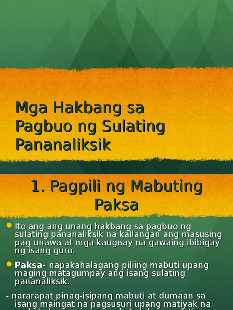 MGA HAKBANG SA PANANALIKSIK.ppt