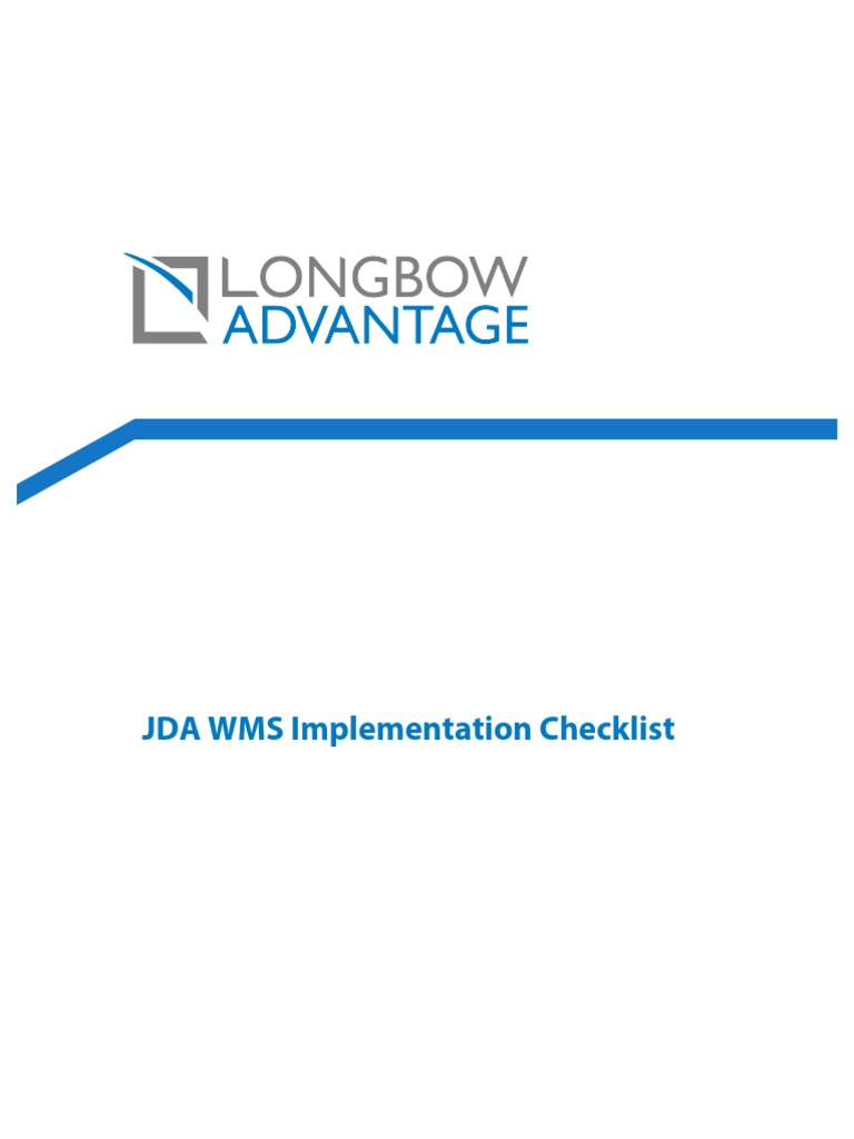 WMS Implementation Checklist 2015 | PDF | Implementation | Systems ...