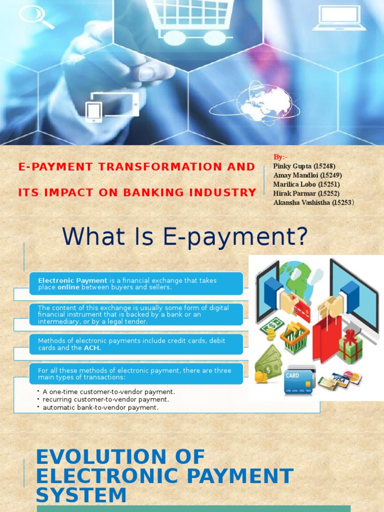 Transformation of E-Payment & It's Impact On Banks | PDF | Financial ...