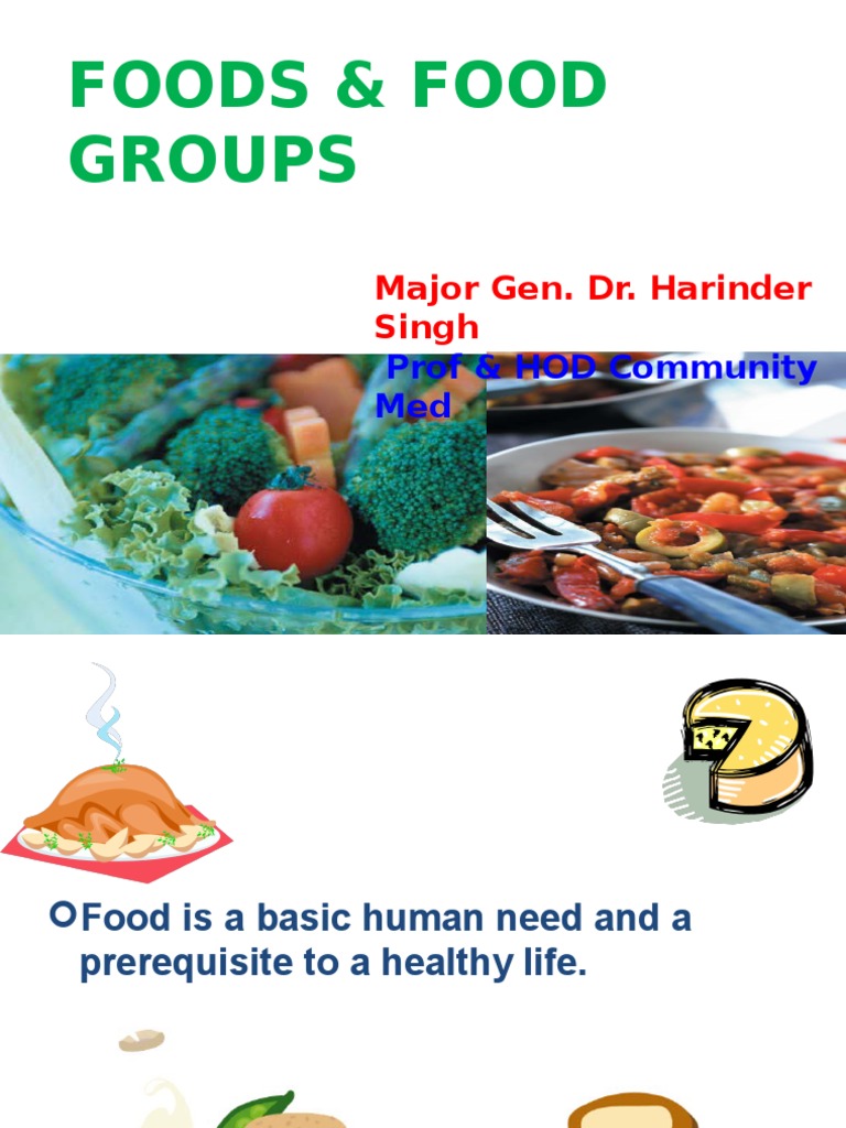 Foods & Food Groups | PDF | Vegetables | Cooking Oil