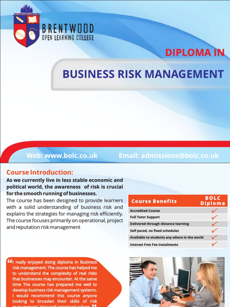 73business Risk Management Brochure | PDF | Risk Management ...