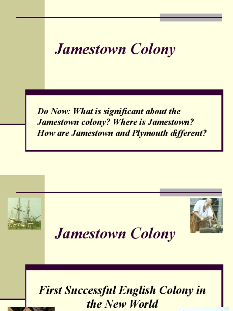 Jamestown Colony | PDF | Jamestown, Virginia | Thirteen Colonies