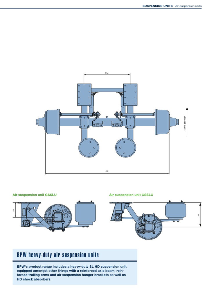 2 4 4 3 BPW Air Suspension Units | PDF | Suspension (Vehicle) | Axle