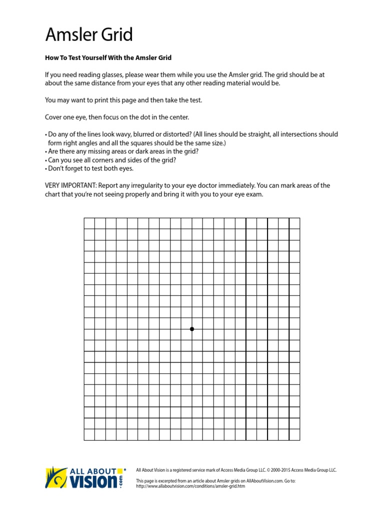 Amsler Grid PDF | PDF