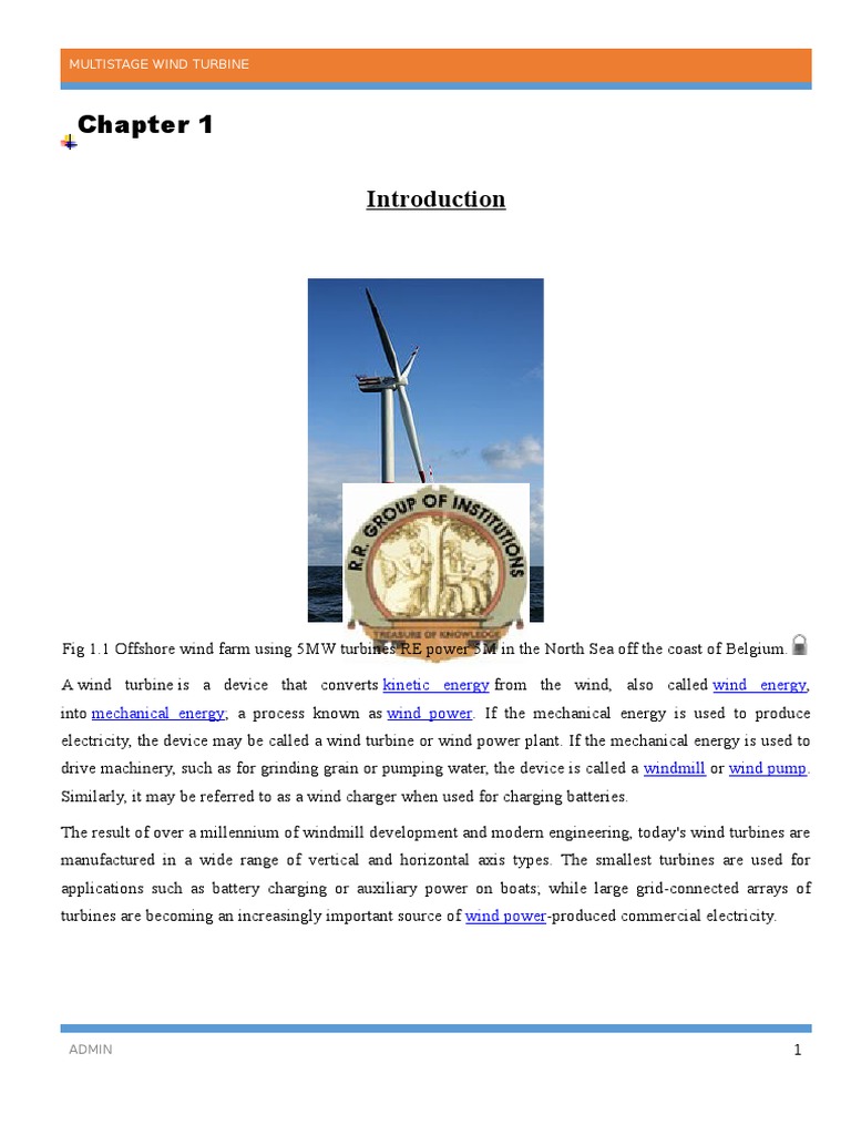 Wind Turbine | PDF | Wind Turbine | Wind Power