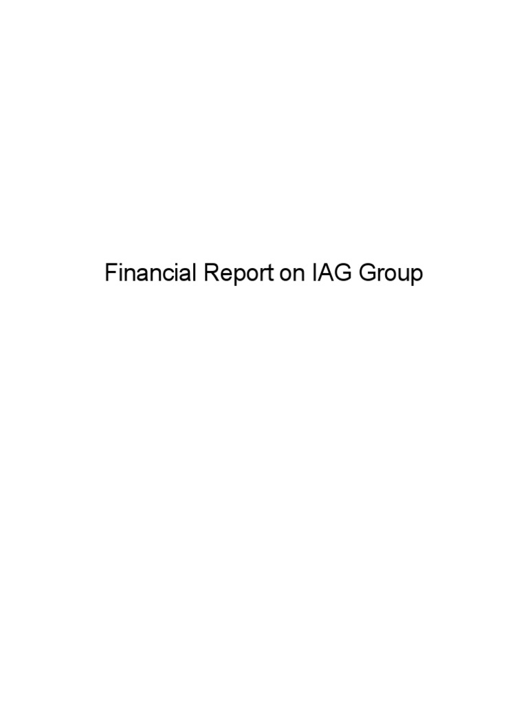 IAG Group Financial Overview 2015 | PDF | Hedge (Finance) | Derivative ...