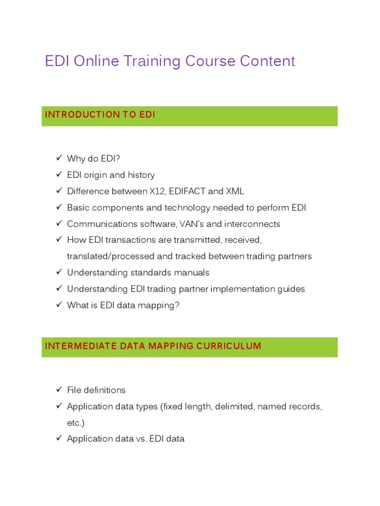A Comprehensive Guide to Electronic Data Interchange (EDI) Training ...