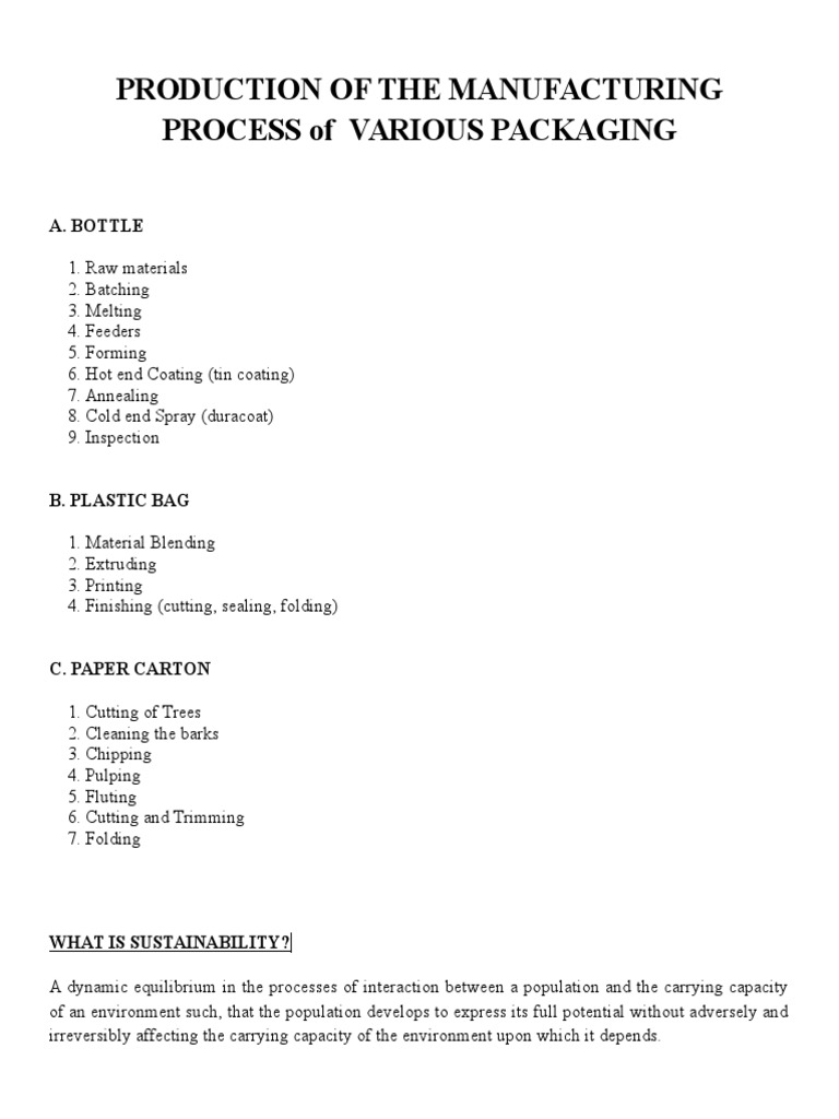 Final Report For Packaging | PDF