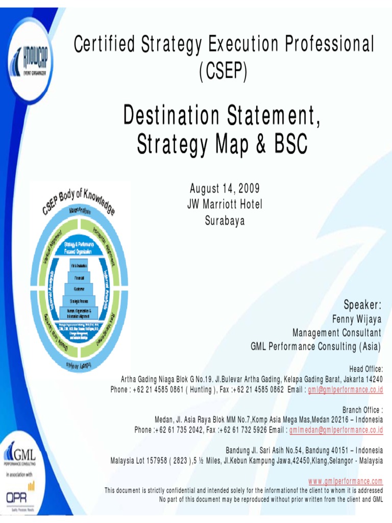 Strategy Map & BSC | Performance Indicator | Strategic Management