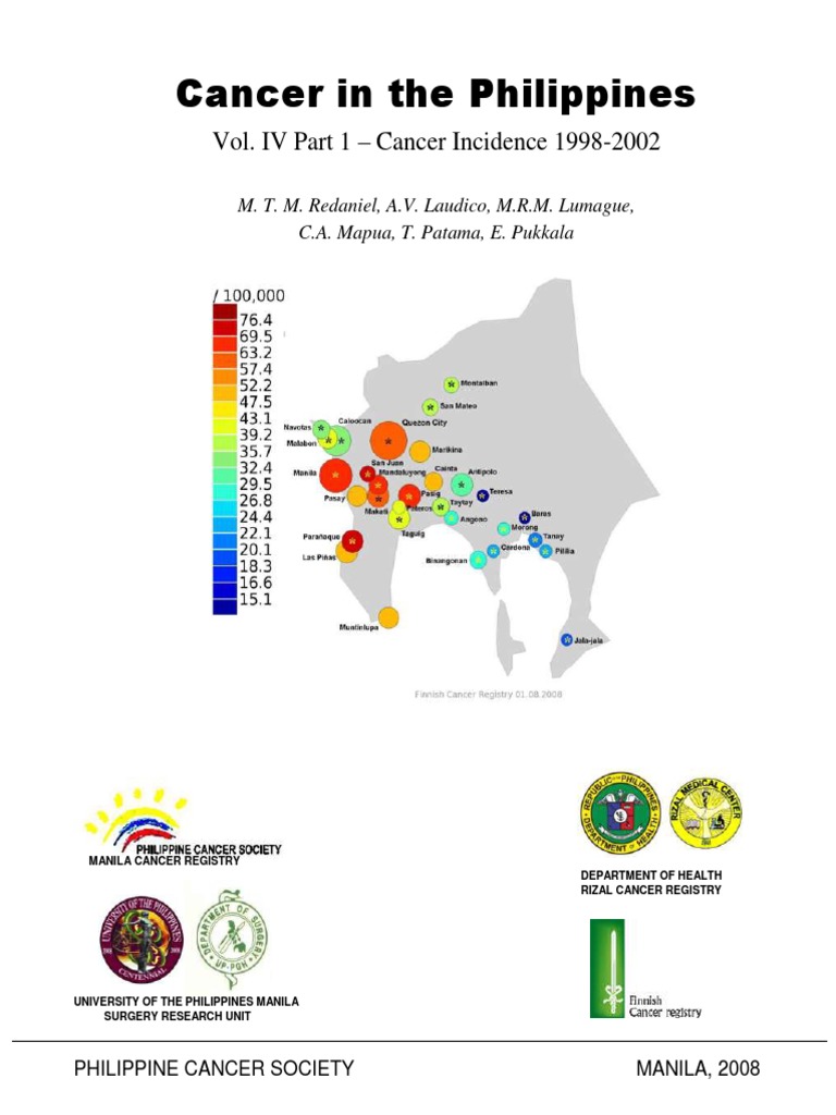 Cancer in The Philippines: Vol. IV Part 1 - Cancer Incidence 1998-2002 ...