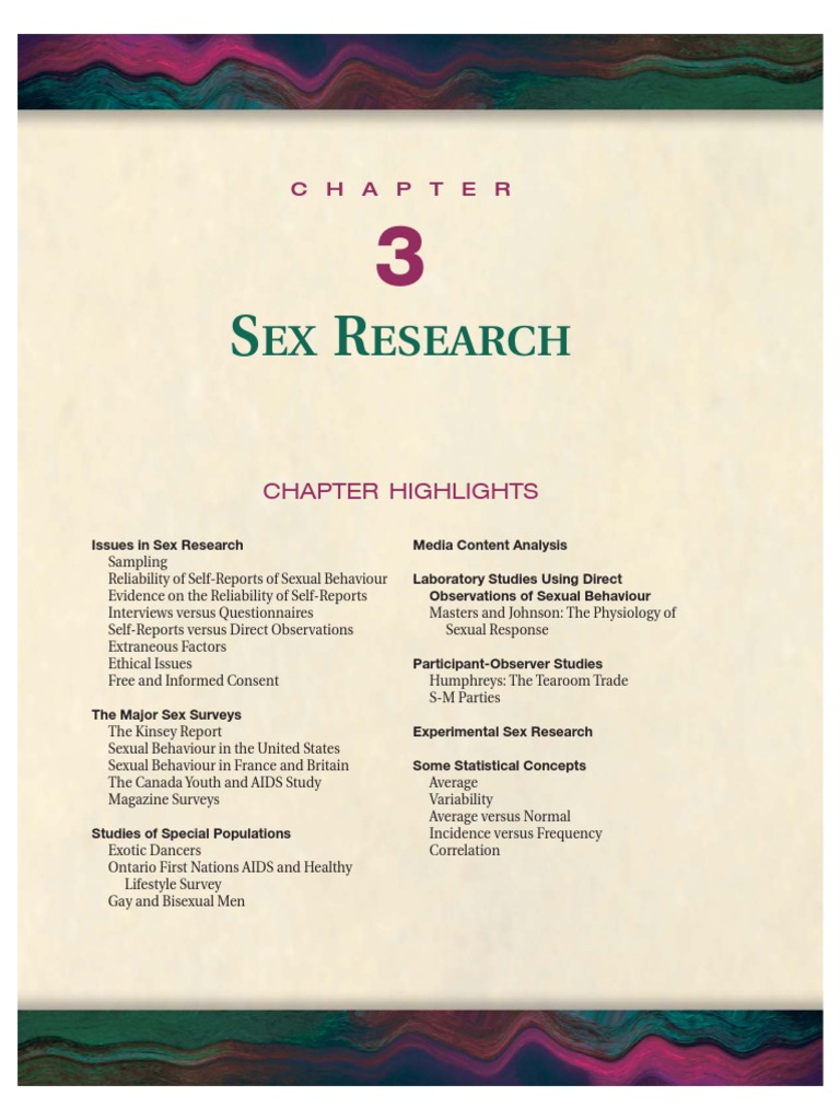 Sex Research Survey Methodology Sexual Intercourse
