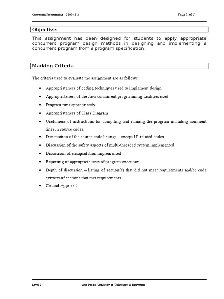 Assignment Concurrent Programming | PDF | Hairdresser | Thread (Computing) Assignment Concurrent Programming | PDF | Hairdresser | Thread (Computing)
