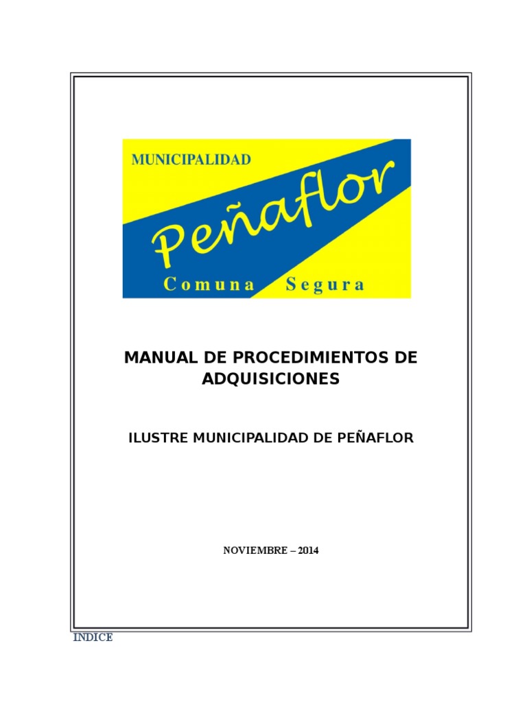 Manual de Procedimientos de Compras y Adquisiciones 5 | PDF | Presupuesto | Comisión Europea