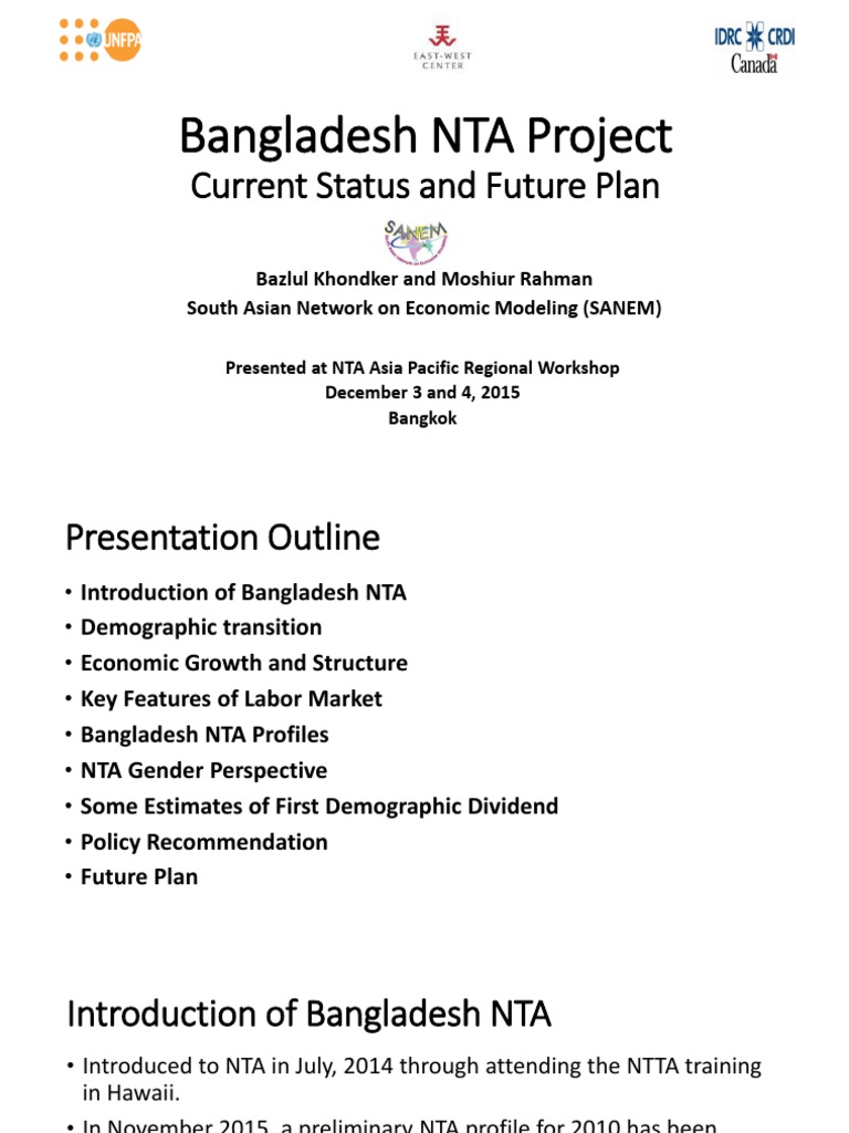 Bangladesh NTA Project: Current Status and Future Plan | PDF ...