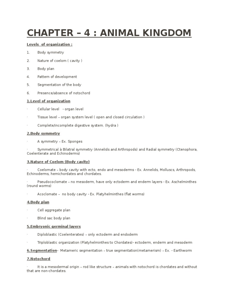 Animal Kingdom Classification Guide | PDF | Zoology | Nature