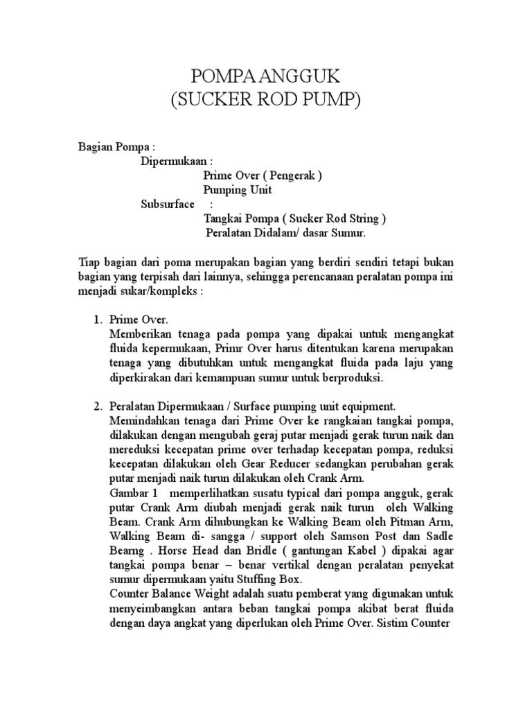 Pompa Angguk | PDF