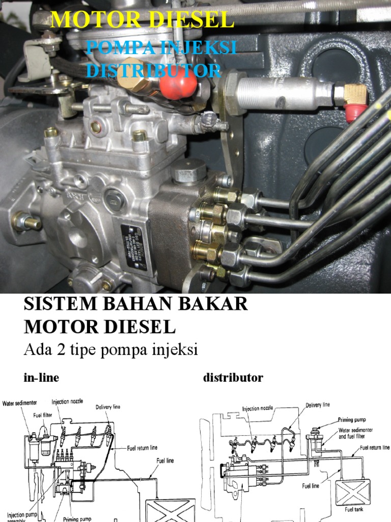 Komponen dan Cara Kerja Pompa Injeksi Diesel | PDF
