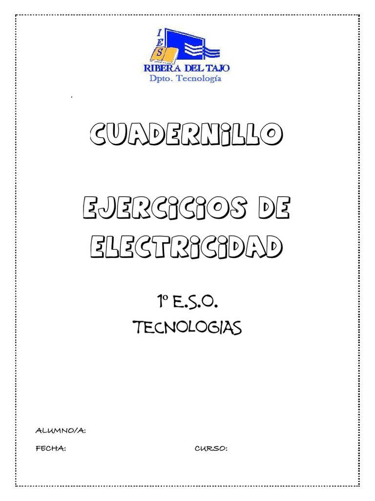 Cuadernillo Ejercicios Electricidad | PDF | Corriente eléctrica ...