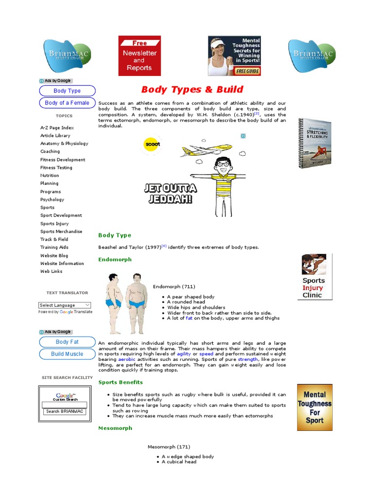 Body Type | PDF | Physical Fitness | Strength Training