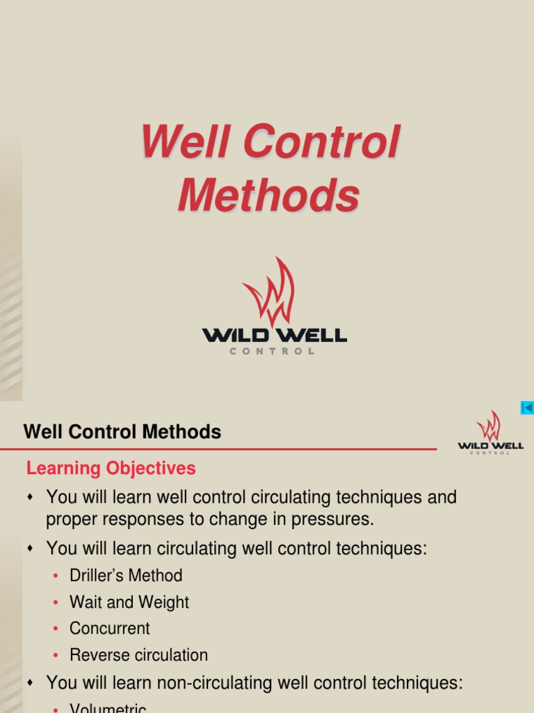 Well Control Methods Overview | PDF | Oil Well | Casing (Borehole)