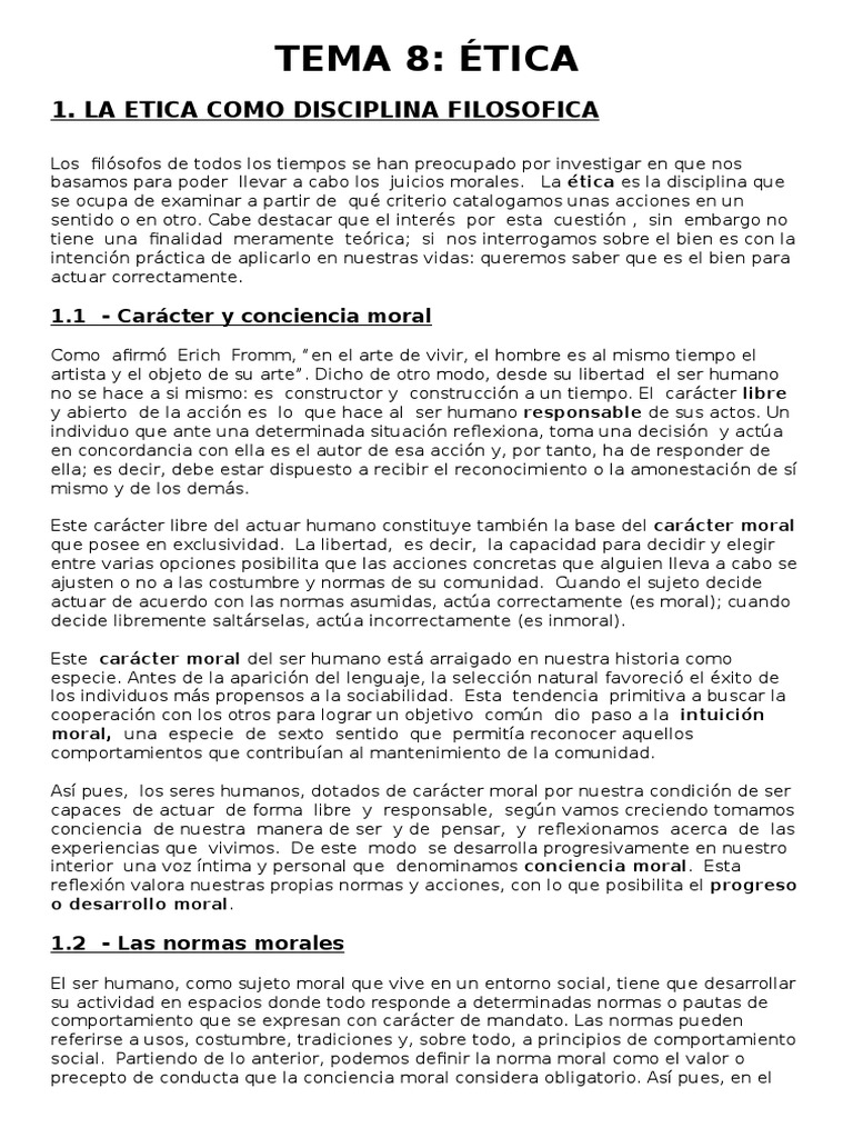 Ética: Un análisis de conceptos y teorías clave | PDF | Hedonismo | Moralidad