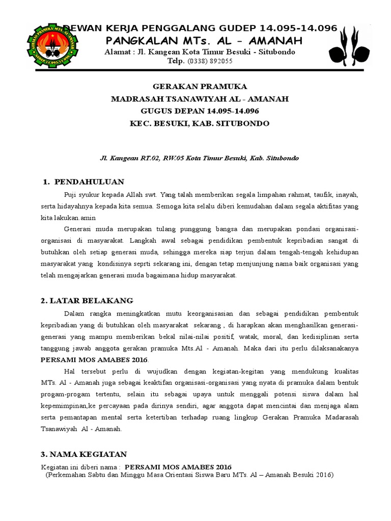 Proposal Persami | PDF