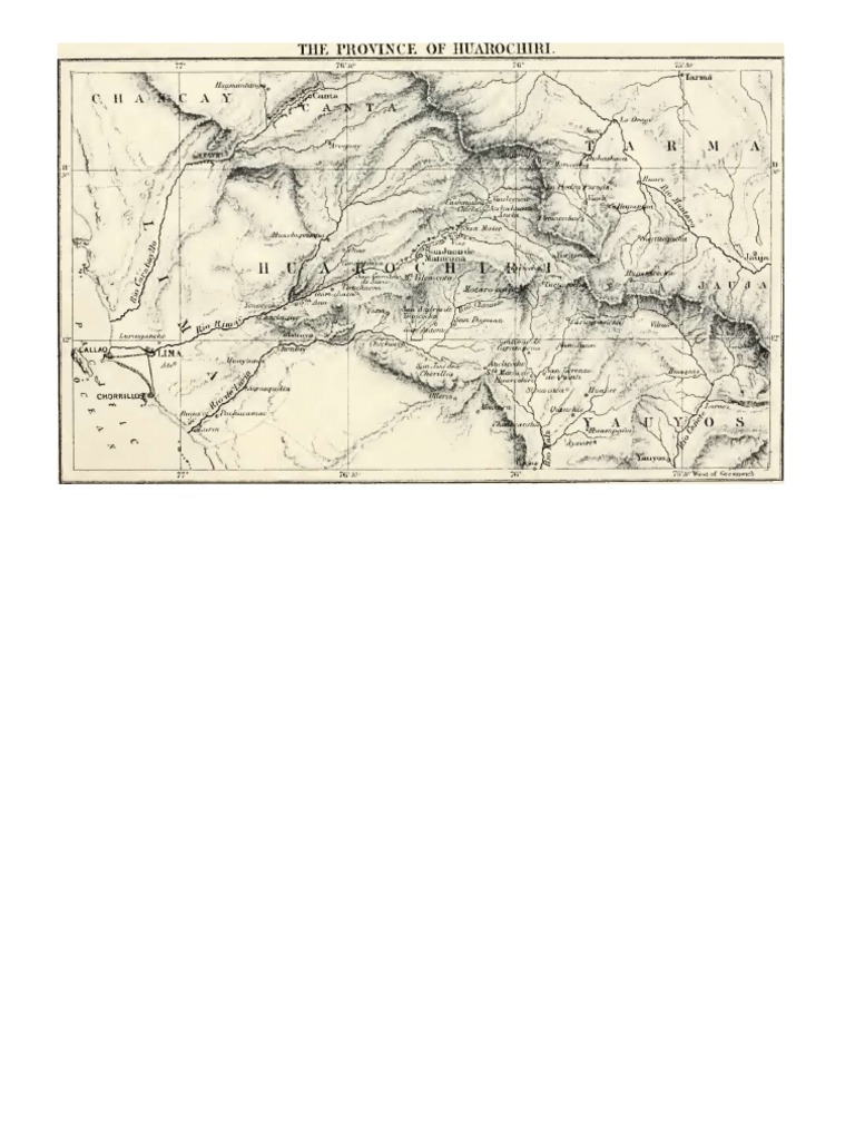 Mapa Antiguo Huarochiri | PDF
