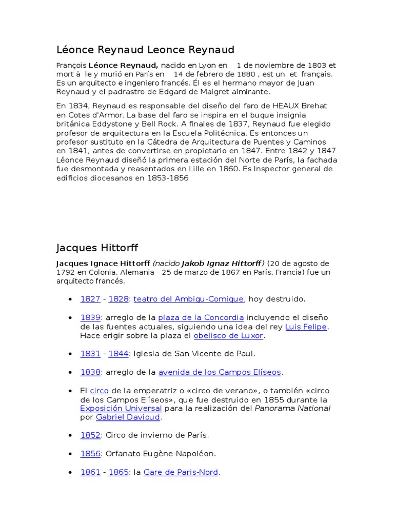 Leonce Reynaud | PDF | Viajes y turismo | Arte