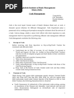 Cash Management Training Manual | PDF | Cheque | Payments