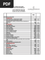 Prețuri Analize Medlife Detaliate | PDF | Microbiology | Biomolecules
