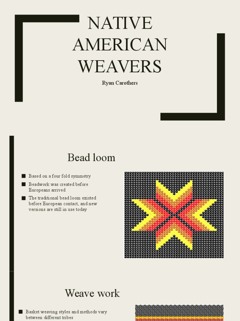 Native American Weavers | PDF