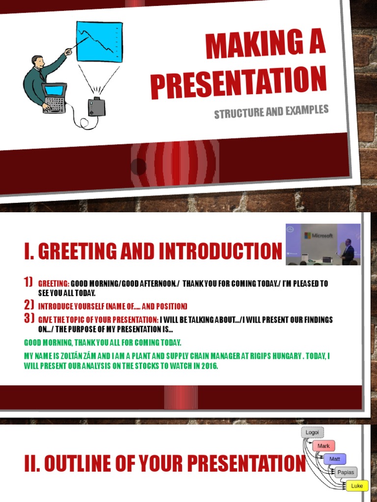Making A Presentation: Structure and Examples | PDF | Revenue ...