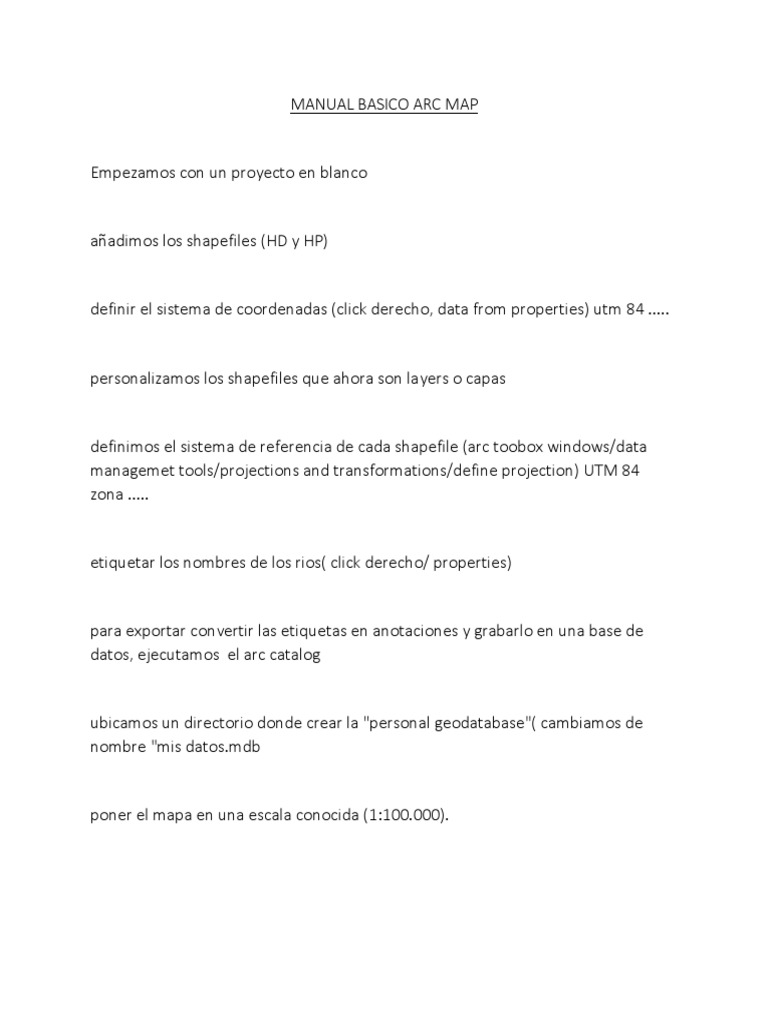 Guia Basica de Arcmap PDF | PDF