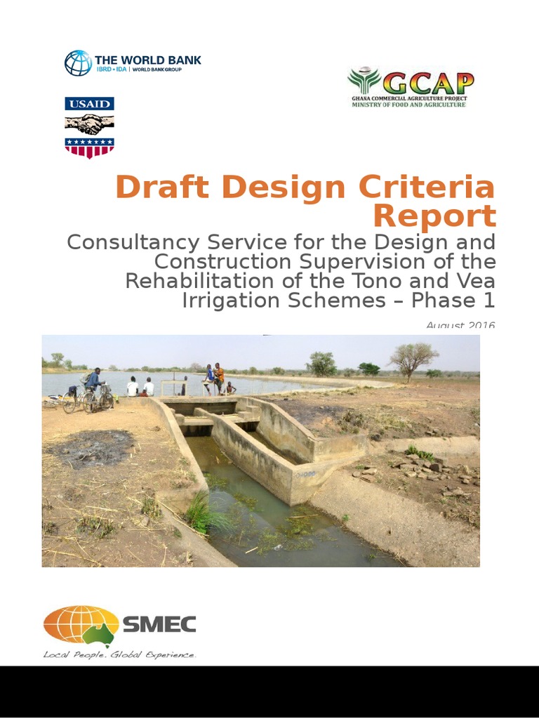 Draft Design Criteria Report (Tono & Vea) | PDF | Water Resources ...