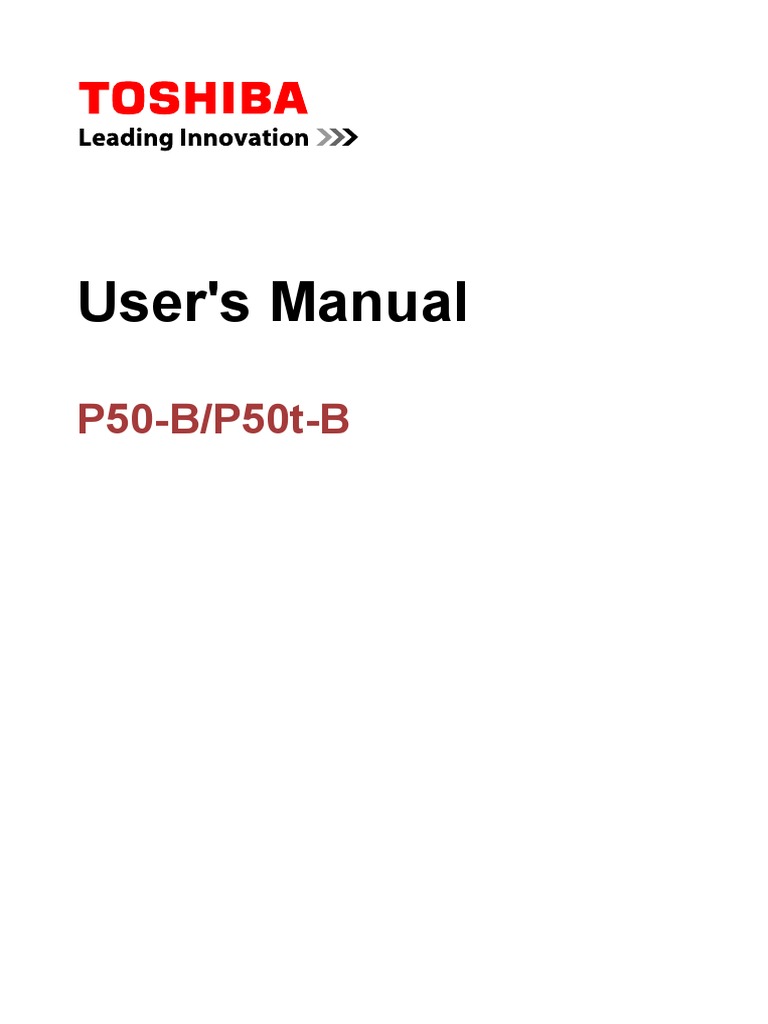 User's Manual: P50-B/P50t-B | PDF | Computer Data Storage ...