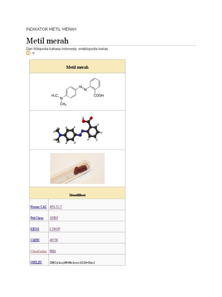 Indikator Metil Merah | PDF