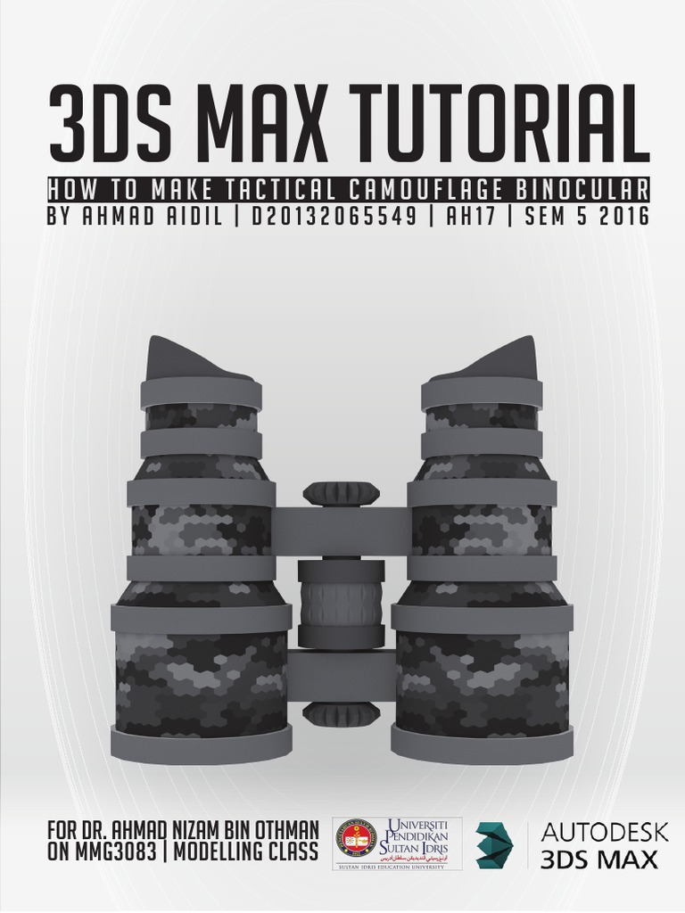 Tactical Camo Binocular 3ds Max Tutorial Pdf Autodesk 3ds Max