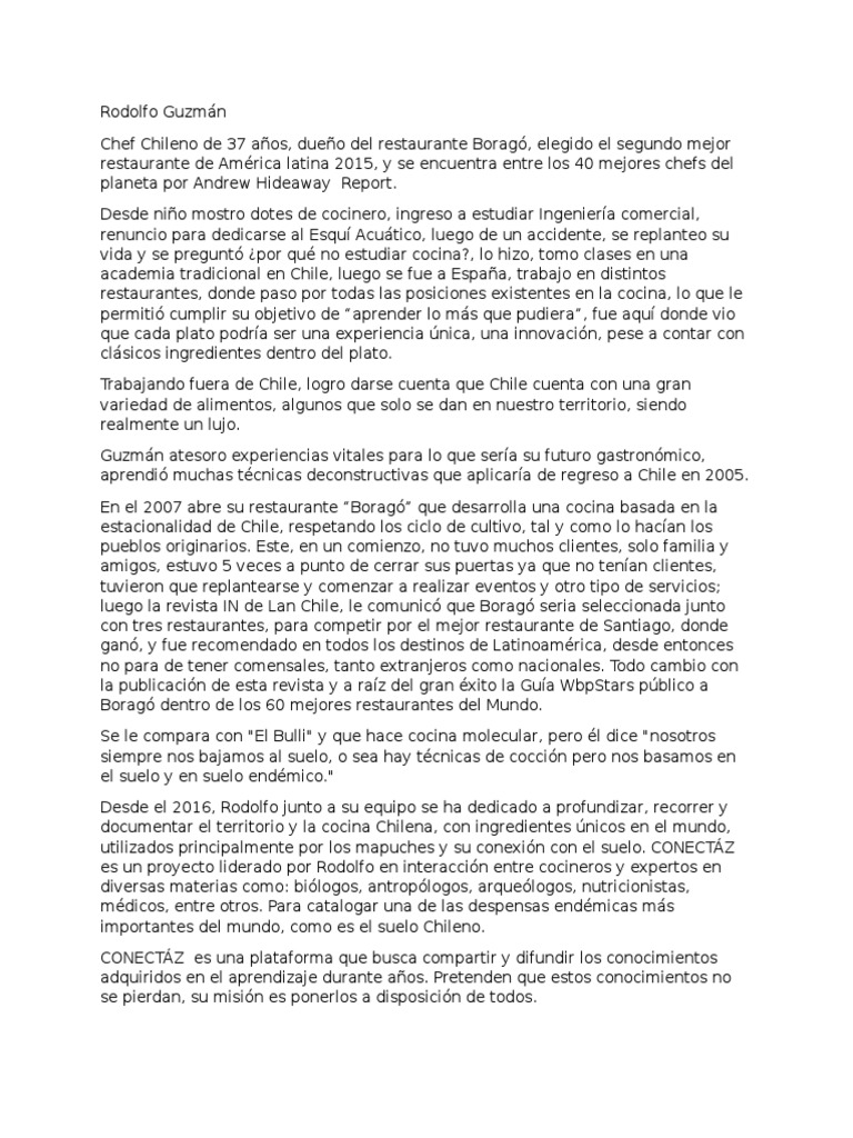 Rodolfo Guzmán | PDF | Chile | America latina