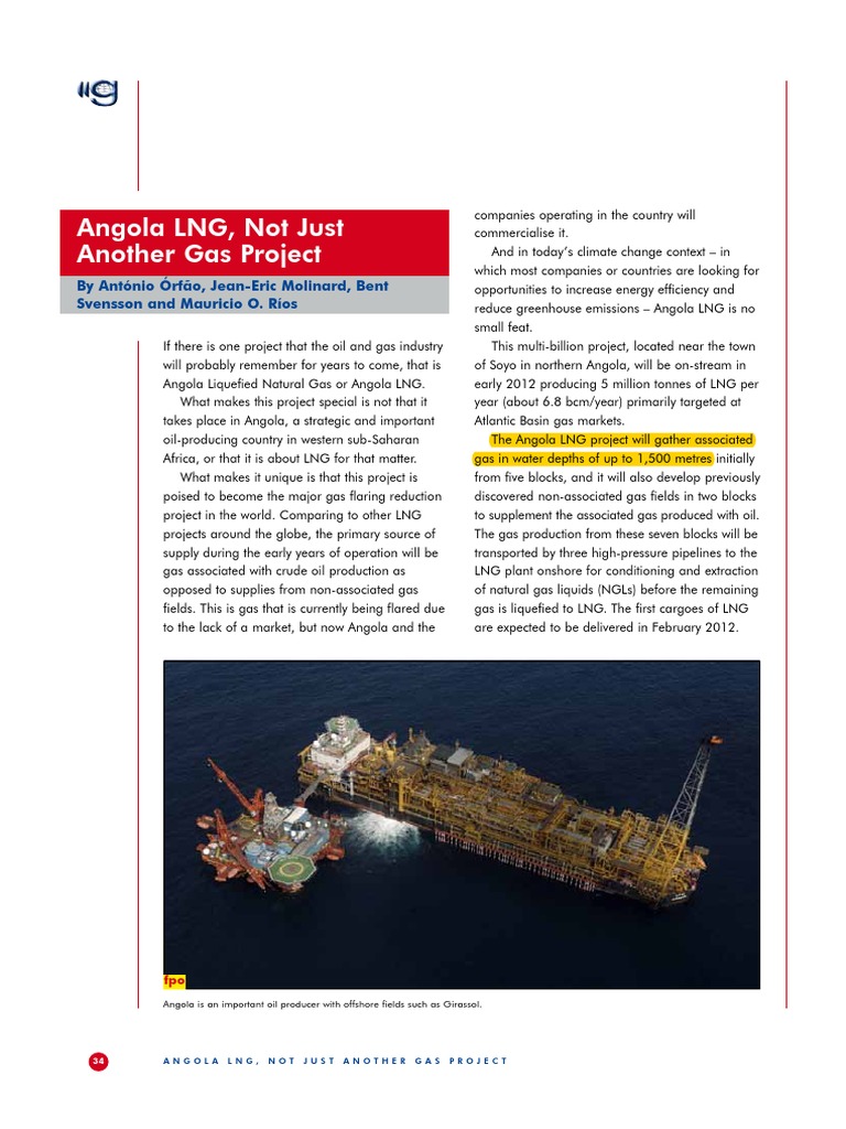 Angola LNG: A Climate Change Solution | PDF | Natural Gas | Liquefied ...