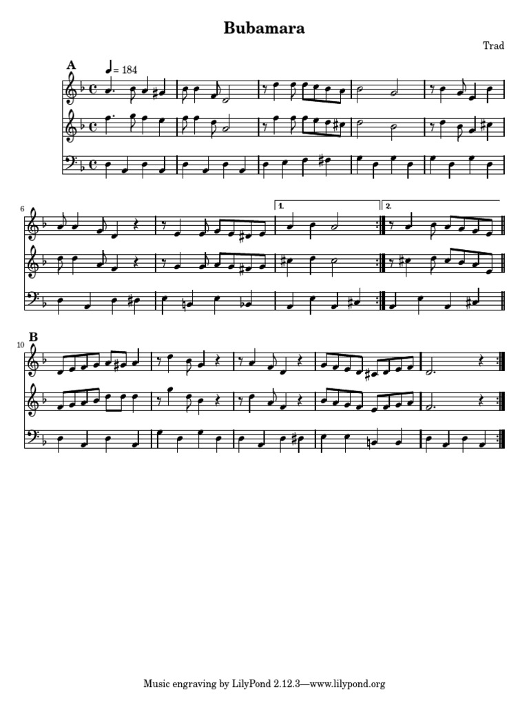 Bubamara Score | PDF