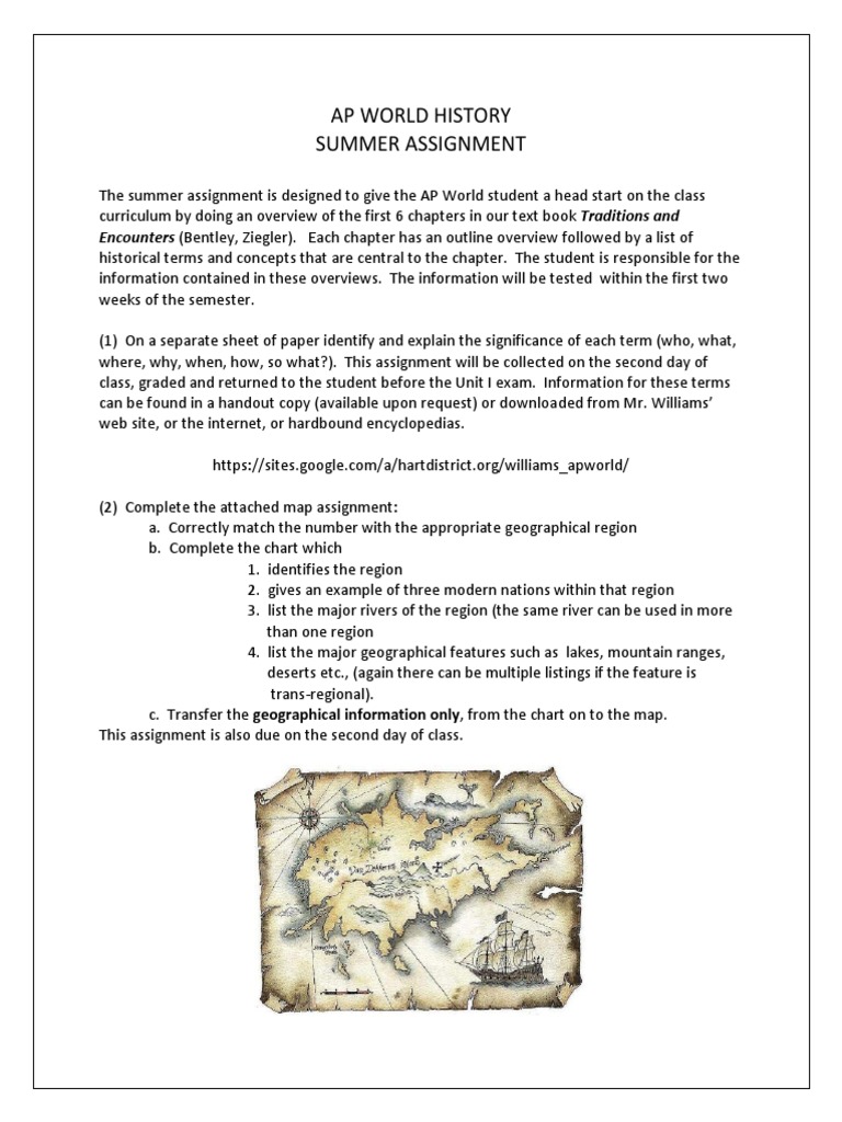 AP World History Summer Prep | PDF