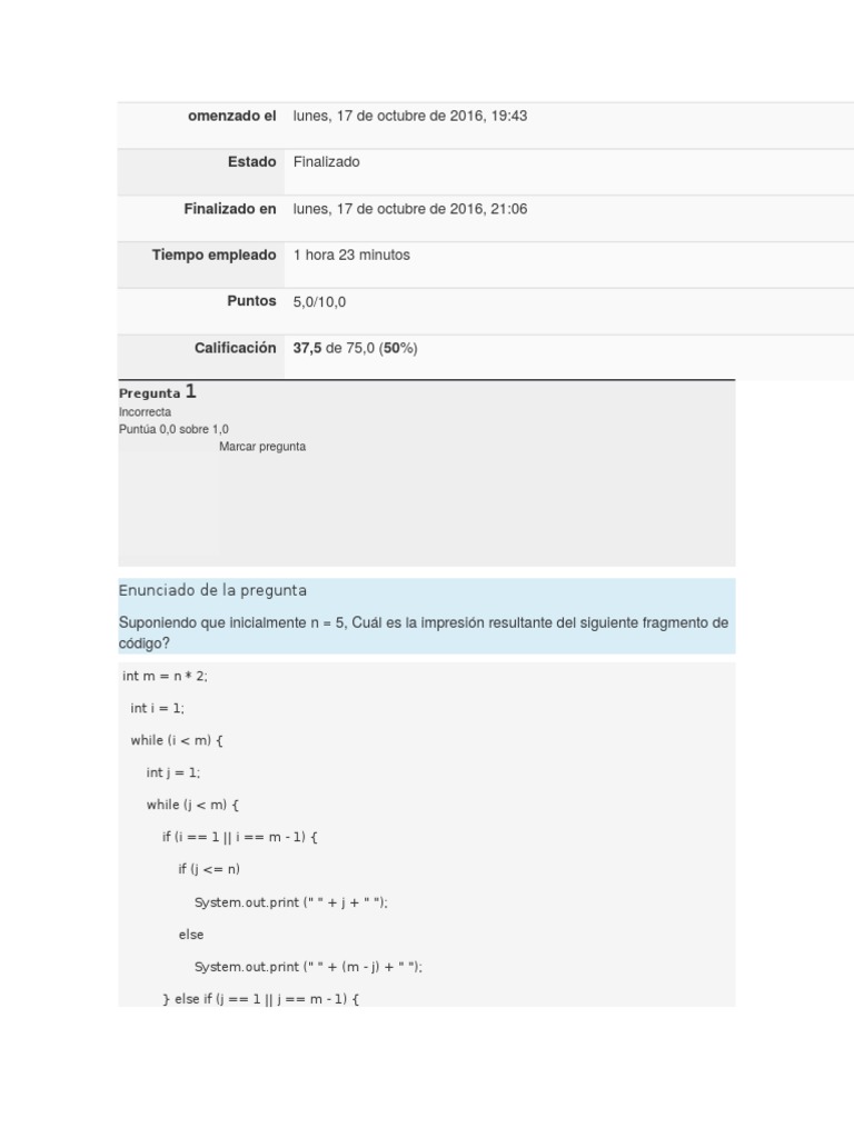 Quiz Programación Corregido | PDF | Ingeniería Informática | Programación de computadoras