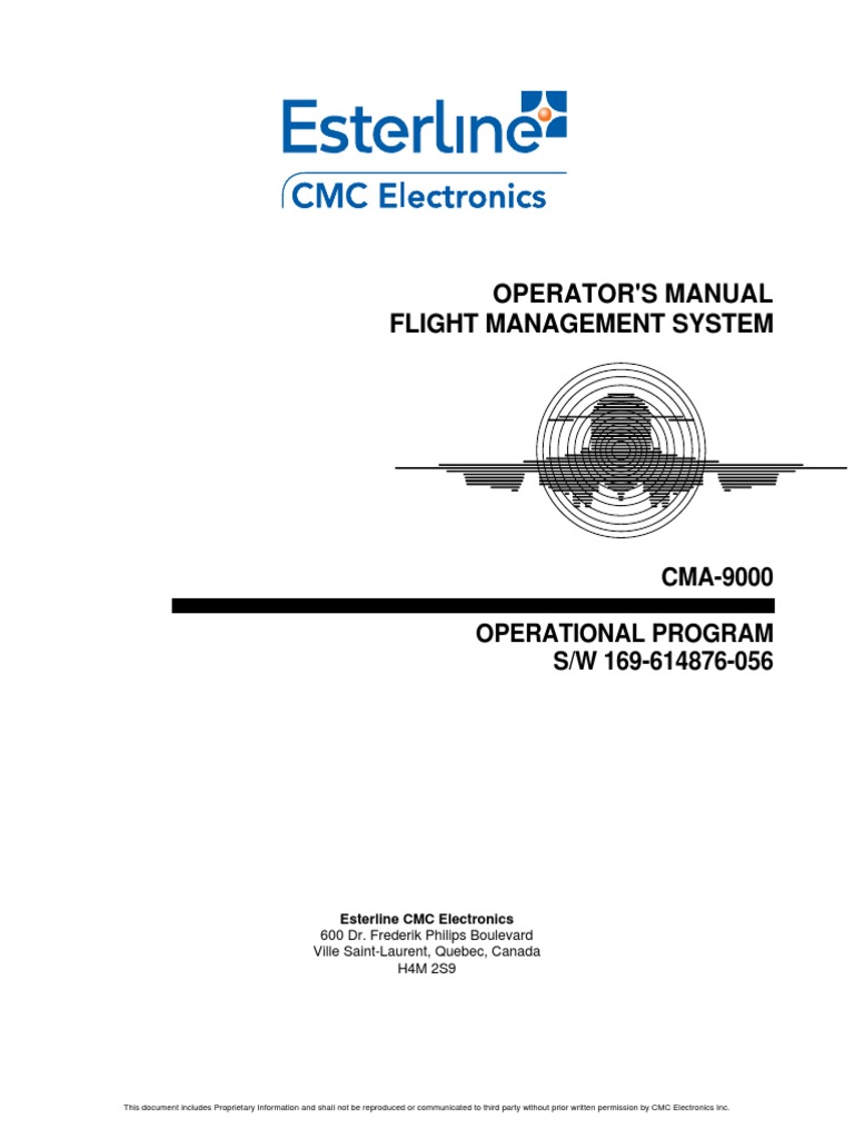 CMA-9000 Flight Management Manual | PDF | Global Positioning System ...