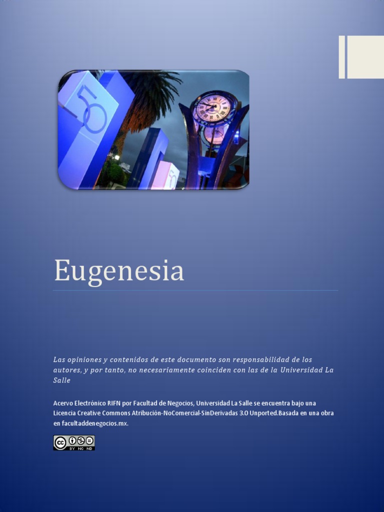 Eugenesia: Ciencia y Controversia | PDF | Eugenesia | Biología