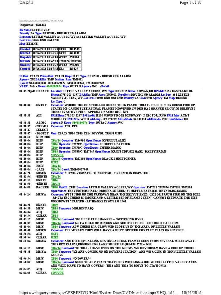 Little Valley Fire 911 Transcripts | PDF | Nature