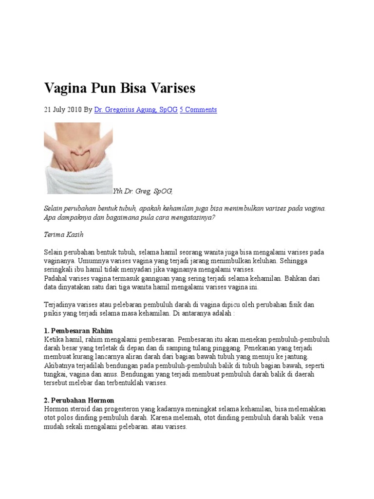 Varises Vagina pada Ibu Hamil | PDF | Sains & Matematika | Gaya Hidup